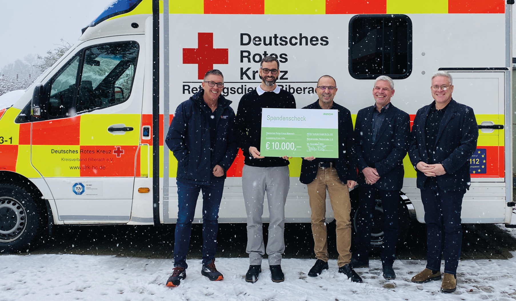 RECK-Technik GmbH & Co. KG spendet 10.000 Euro für die Ausbildung von ...